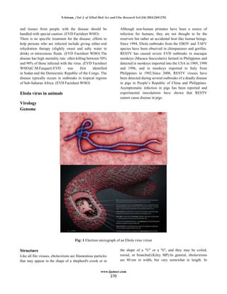 An overview on ebola virus disease (evd) or ebola hemorrhagic fever ...