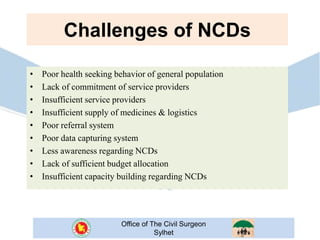 An Overview on NCDC in Bangladesh (Dr. Amzad Hossain) | PPTX ...