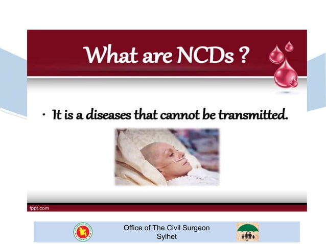 An Overview on NCDC in Bangladesh (Dr. Amzad Hossain) | PPTX | Substance Abuse | Diseases and ...