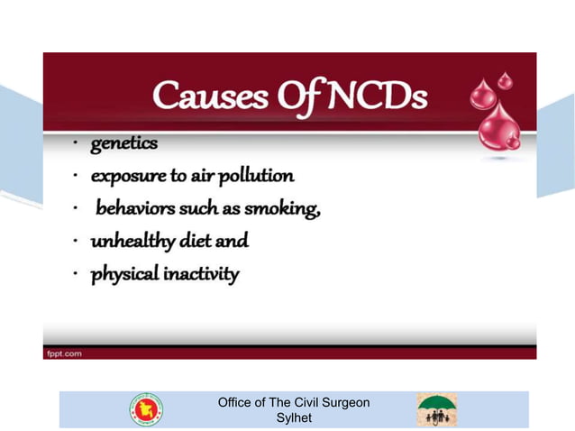 An Overview on NCDC in Bangladesh (Dr. Amzad Hossain) | PPTX | Substance Abuse | Diseases and ...