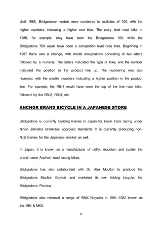 AN OVERVIEW ON THE BRIDGESTONE CORPORATION | DOCX