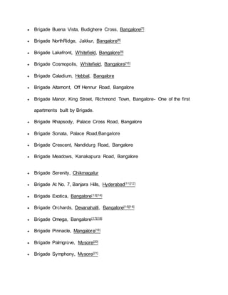 AN OVERVIEW ON THE BRIGADE ENTERPRISES LIMITED | DOCX