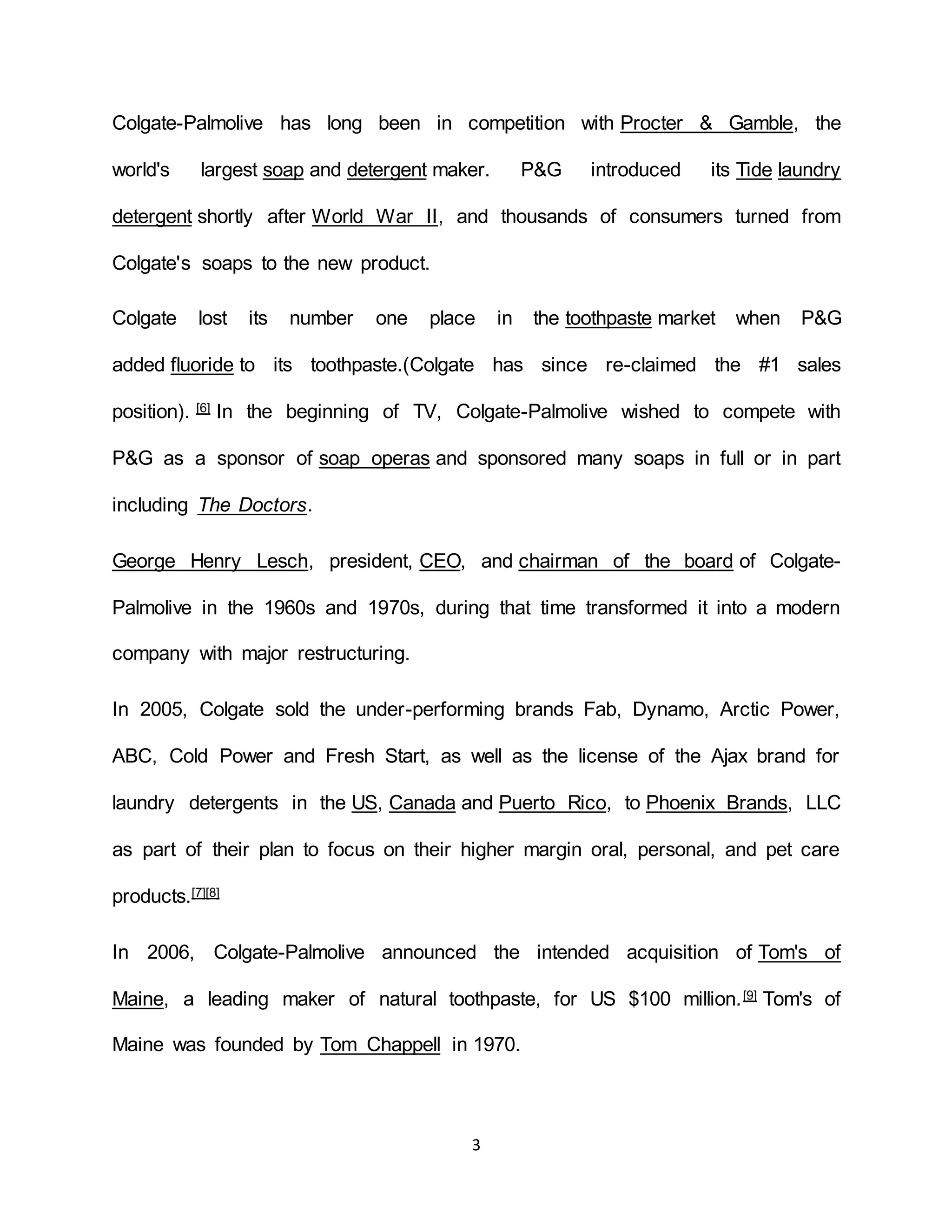 AN OVERVIEW ON THE CORPORATE SOCIAL RESPONSIBILITY INITIATIVES COLGATE ...