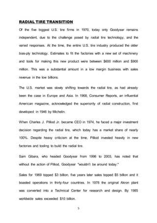 AN OVERVIEW ON THE GOODYEAR TIRE AND RUBBER COMPANY | DOCX