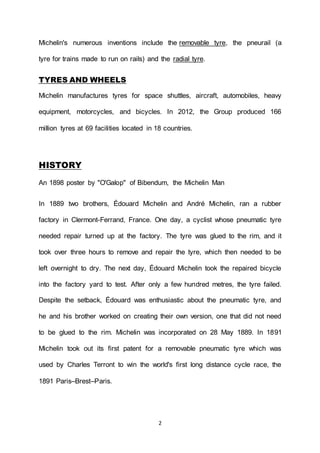 AN OVERVIEW ON THE MICHELIN | DOCX