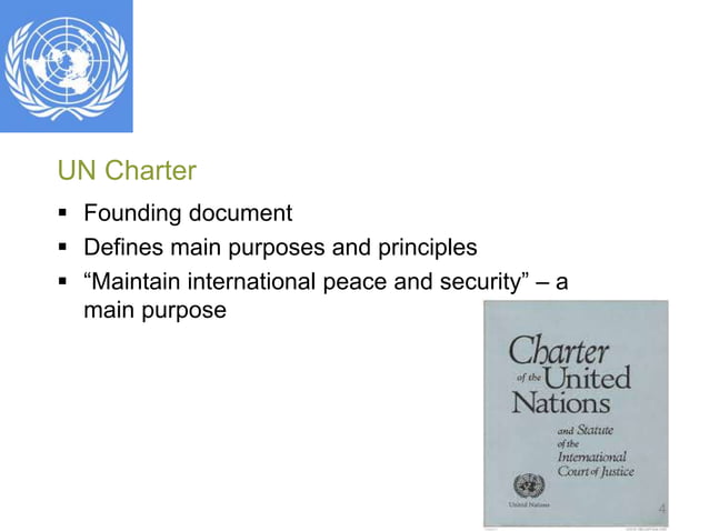 an overview on the United Nations OrganizationUNO | PPT