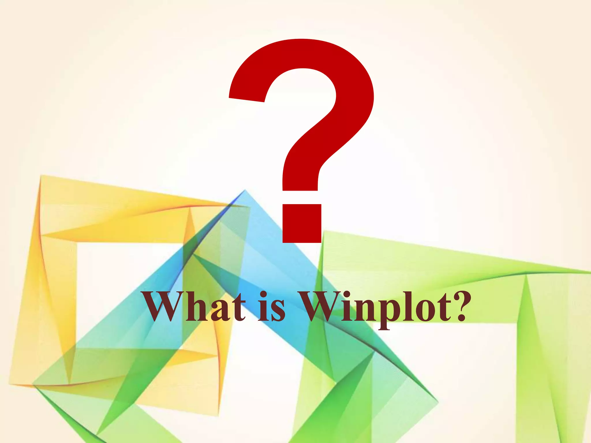 An Overview on Winplot 1.pptx | 3-D Graphics | Computer Software and Applications