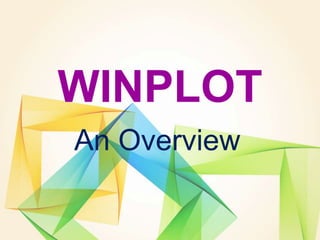 An Overview on Winplot 1.pptx | 3-D Graphics | Computer Software and ...