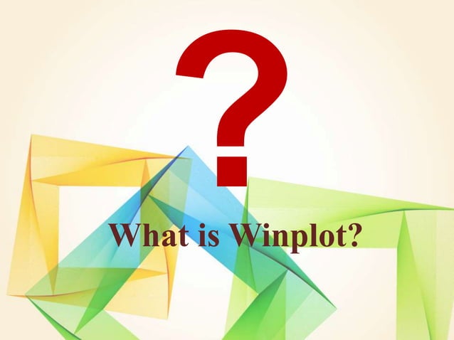 An Overview on Winplot 1.pptx | 3-D Graphics | Computer Software and ...