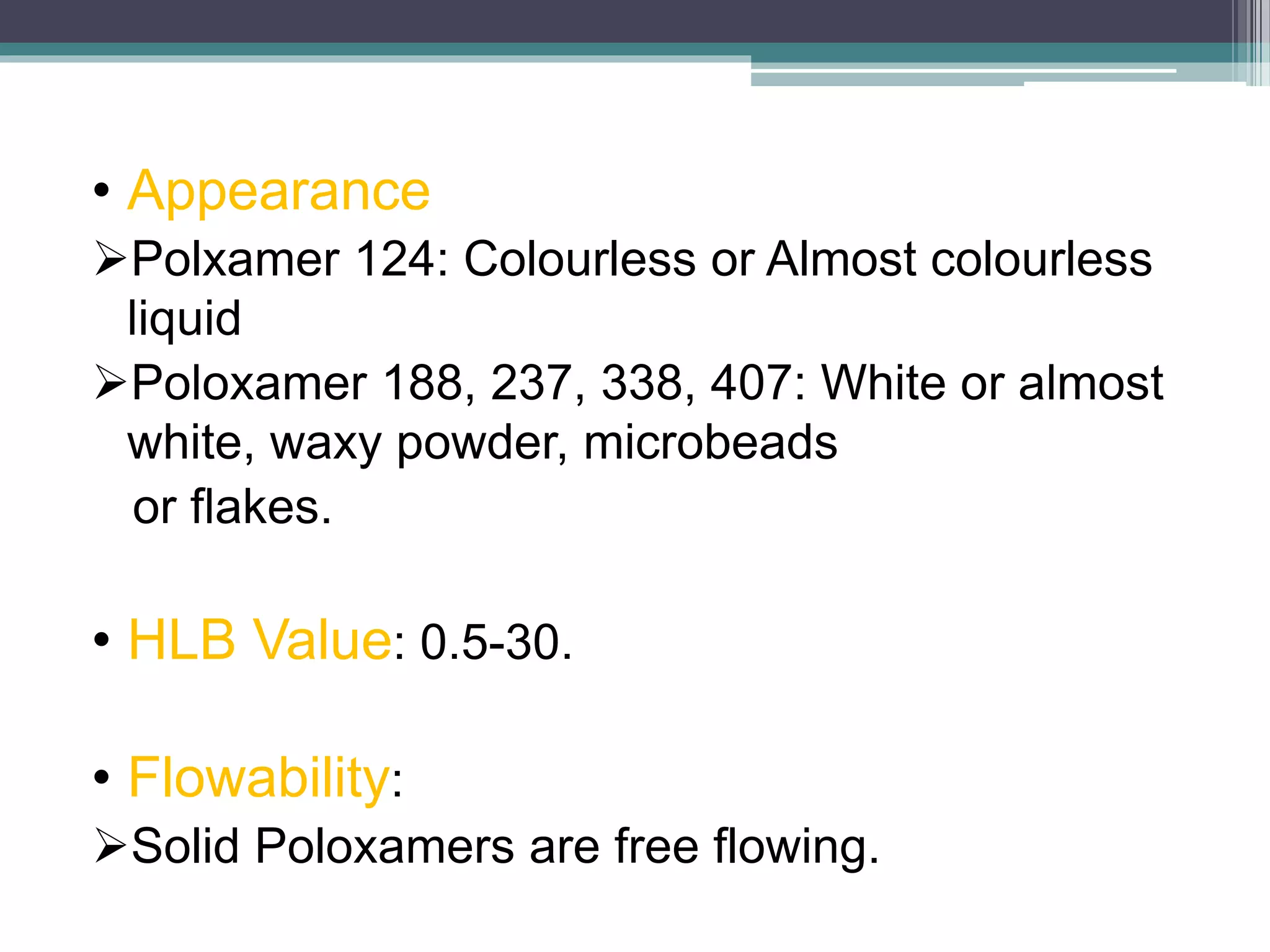 An overview peg & poloxamer | PPTX