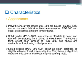 An overview peg & poloxamer | PPTX