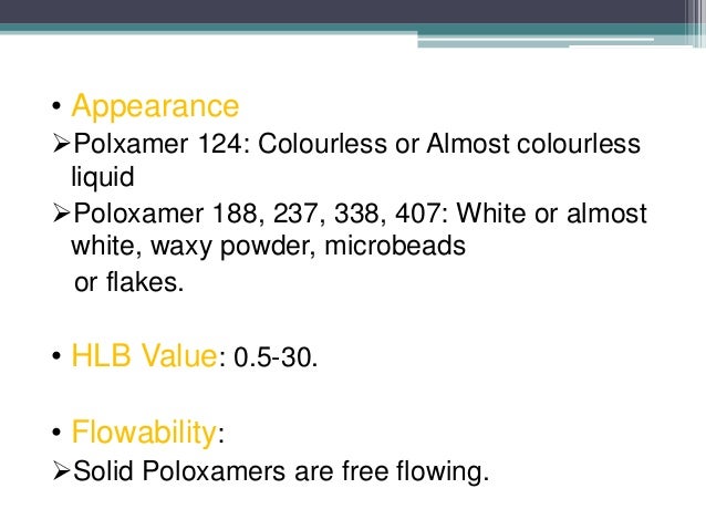 An overview peg & poloxamer