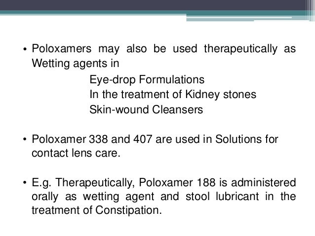 An overview peg & poloxamer