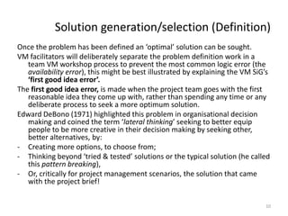 An overview of value management, John Heathcote | PPT