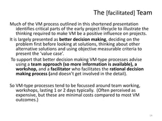 An overview of value management, John Heathcote | PPT