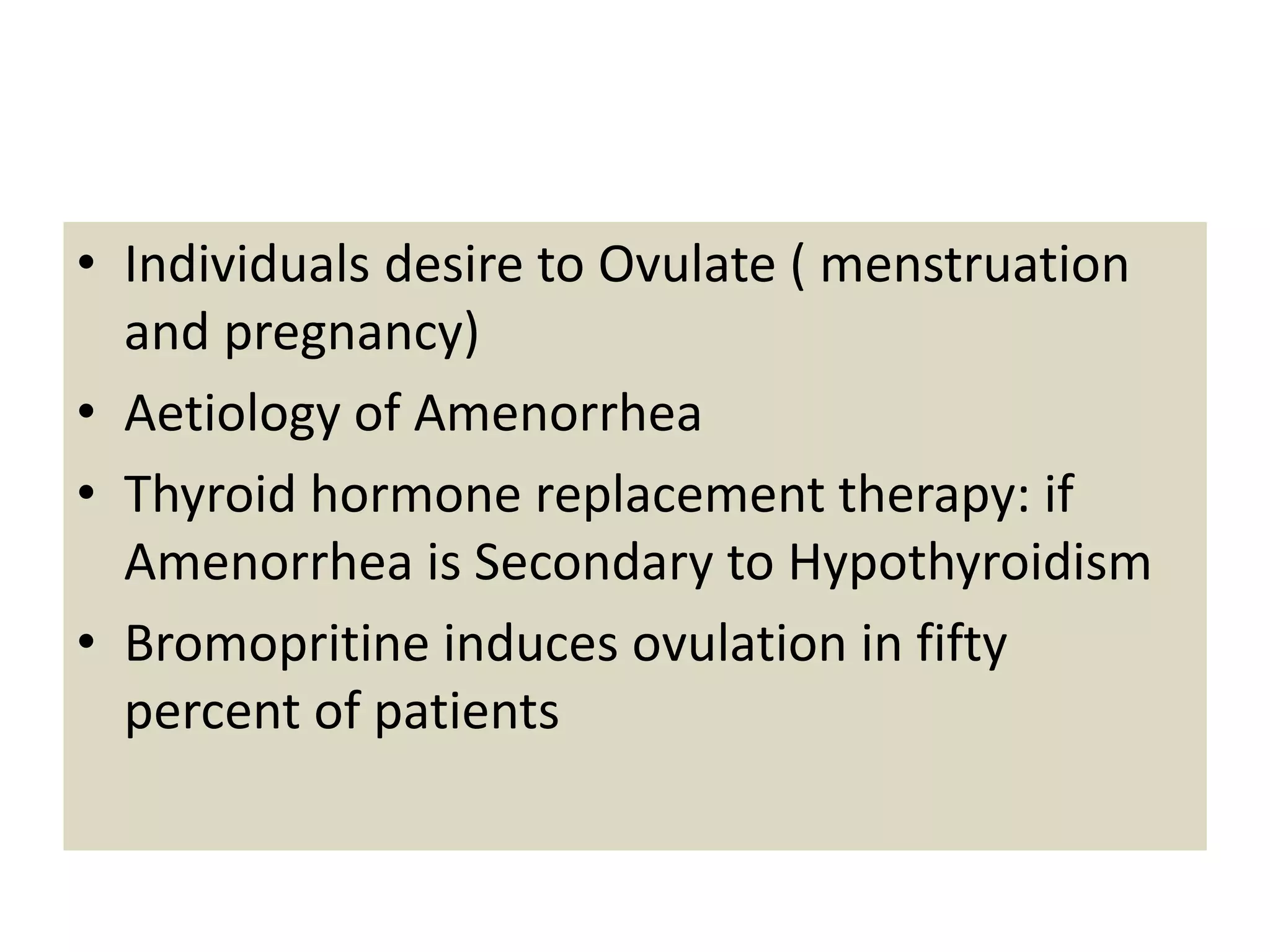 Anovulation, conditions of the ovary | PPTX