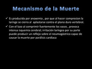 Anoxemia por ahorcamiento y anoxemia por extrangulación | PPTX