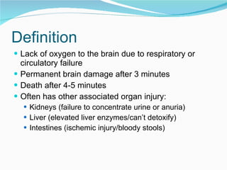 Anoxic brain injury | PPT