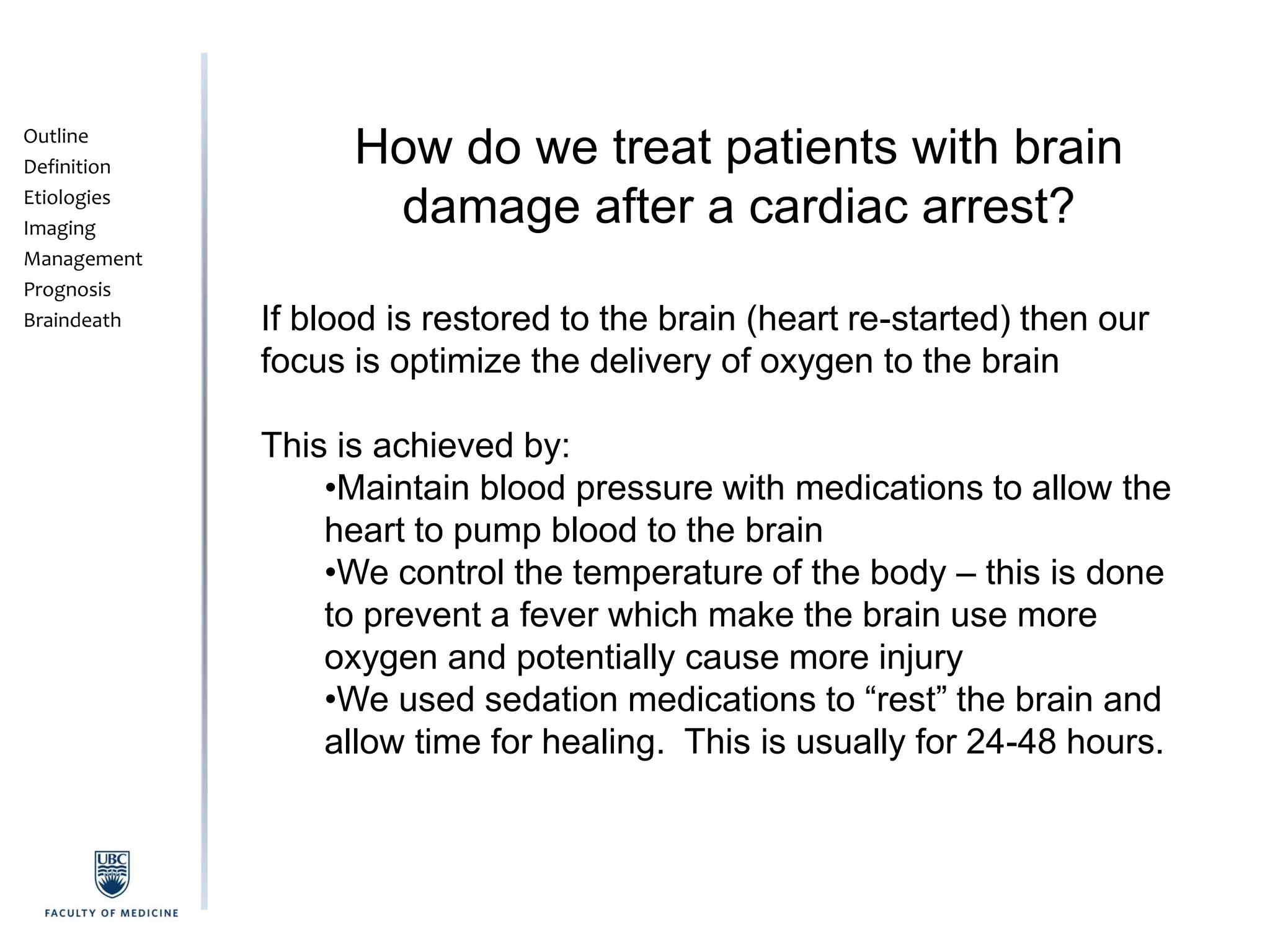 Anoxic brain injury and braindeath info for patient's families | PPTX