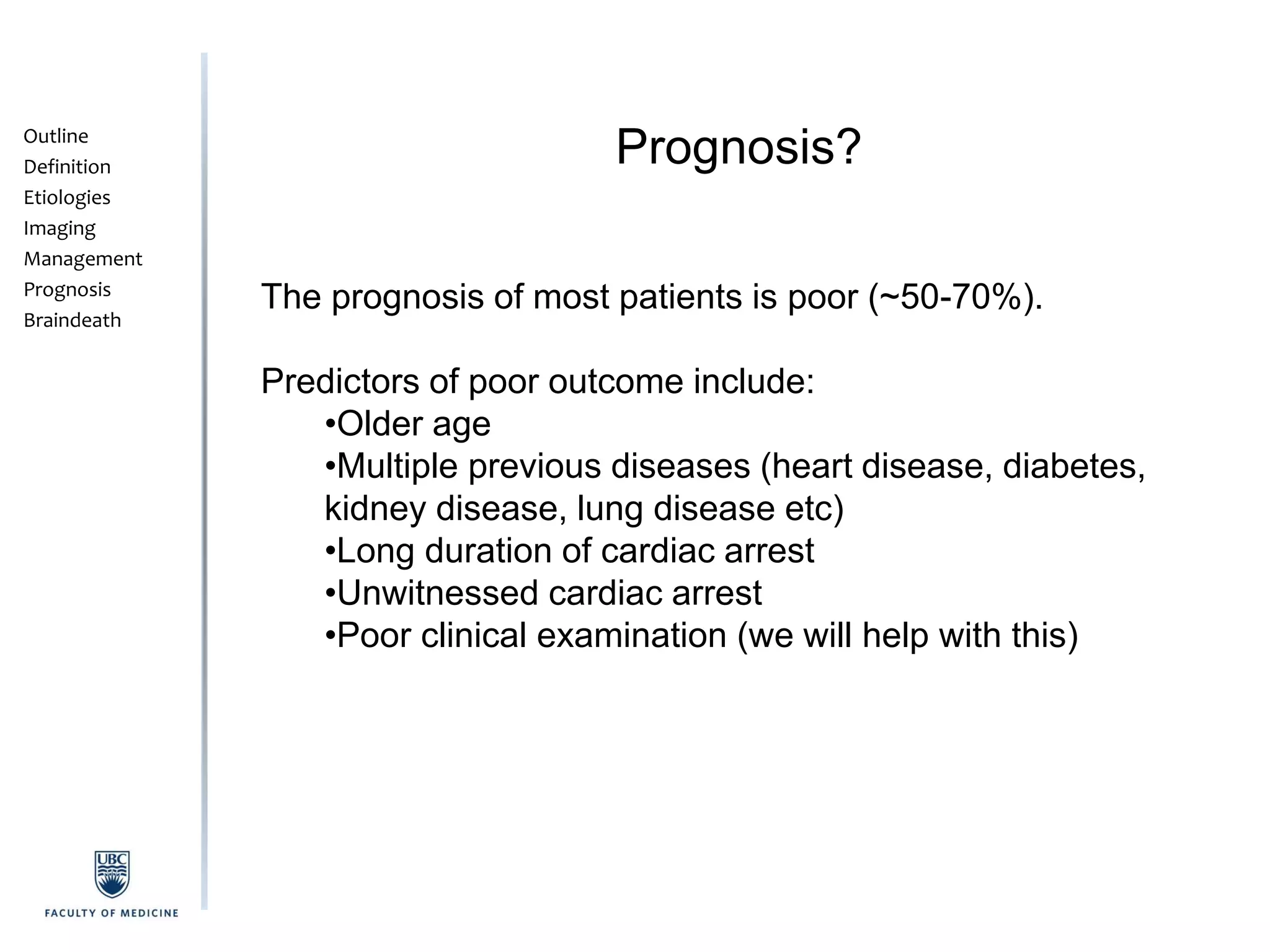 Anoxic brain injury and braindeath info for patient's families | PPTX