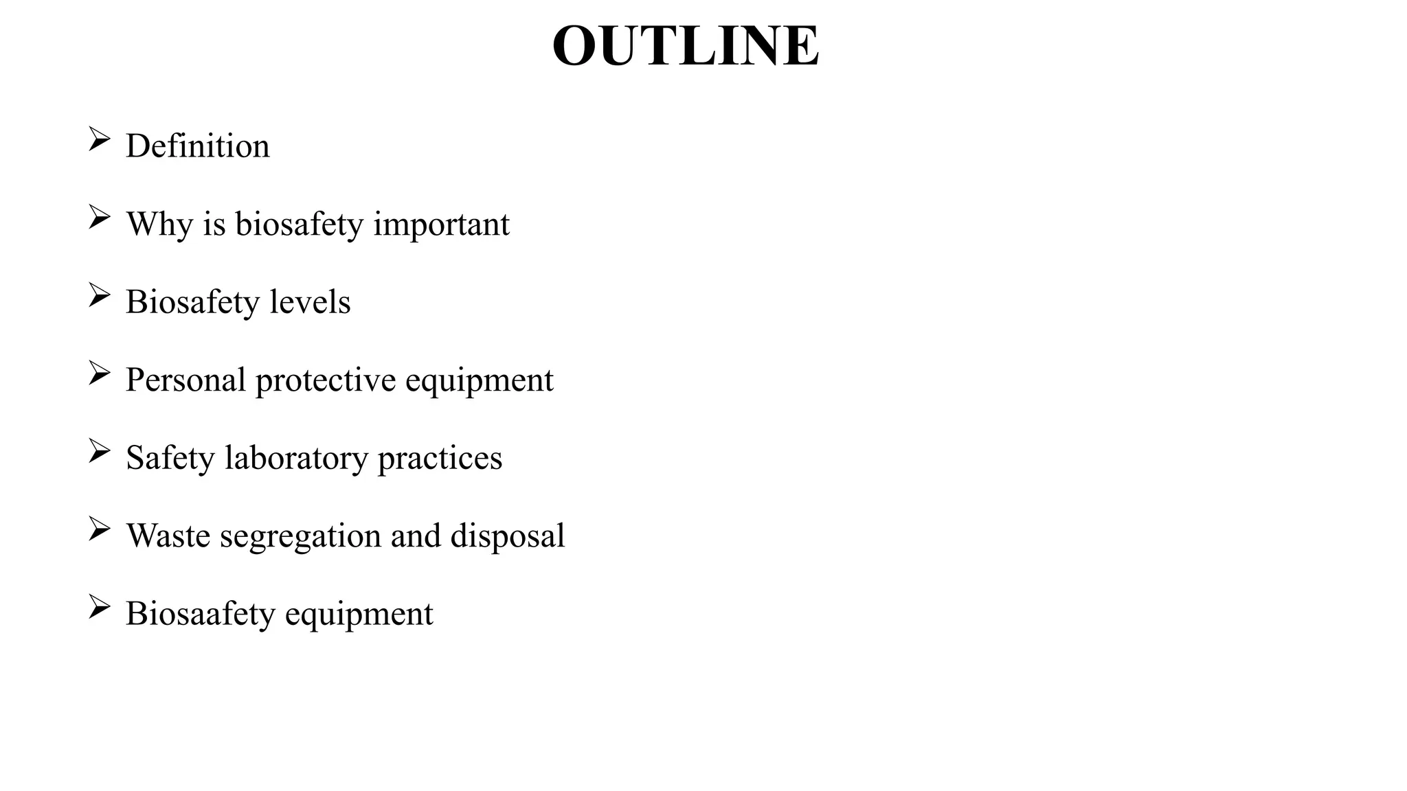 Biosafety, biosafety levels and biohazards.pptx