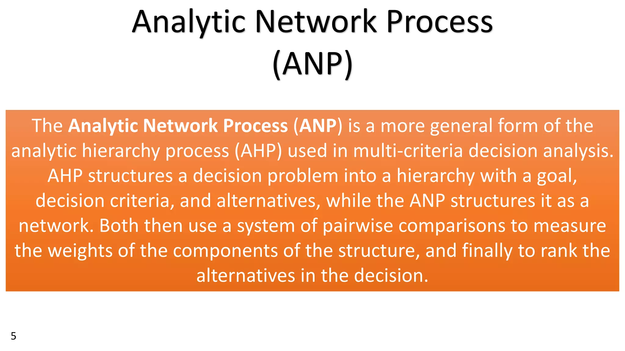 Analytic Network Process | PPTX