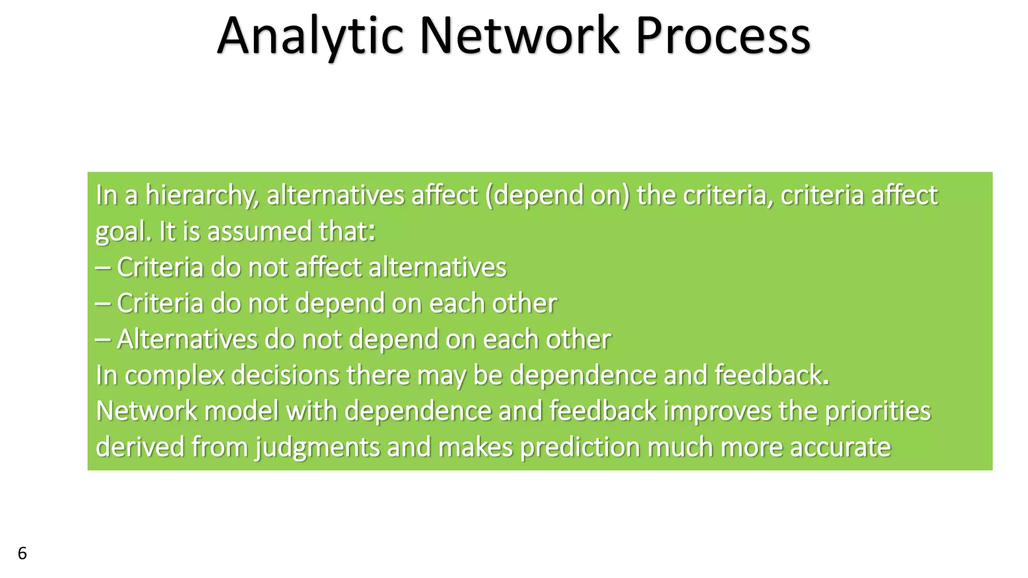 Analytic Network Process Pptx