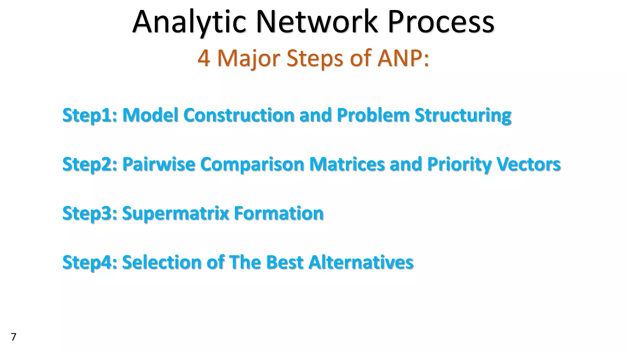 Analytic Network Process | PPTX
