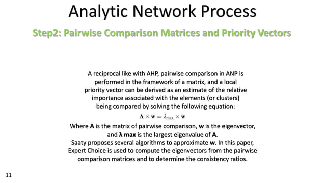 Analytic Network Process | PPTX | Physics | Science