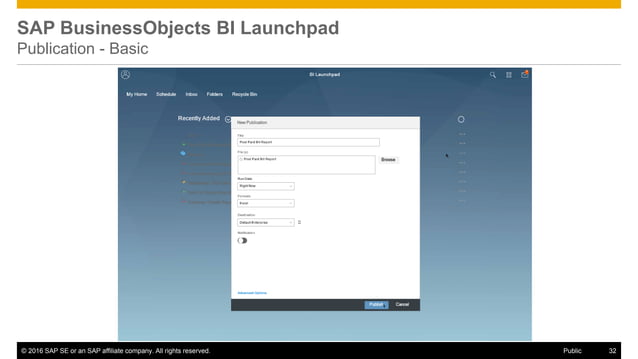 SAP Fiori with SAP BusinessObjects BI Launchpad | PDF