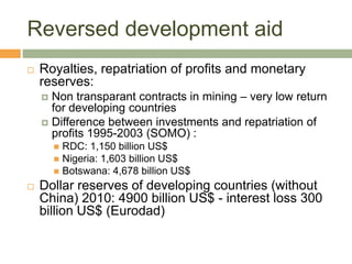 Reversed Development Aid by Francine Mestrum | PPTX | Government ...