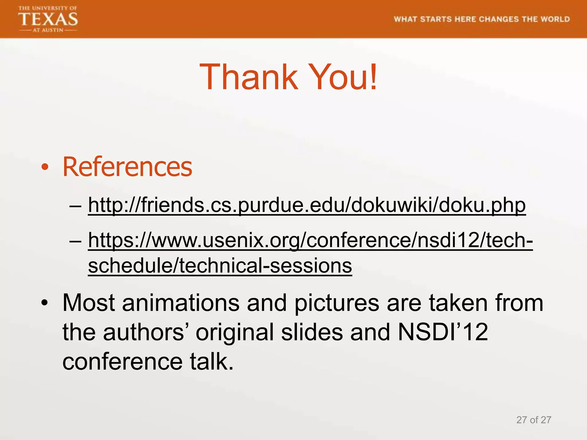 TCP Issues in DataCenter Networks | PPT