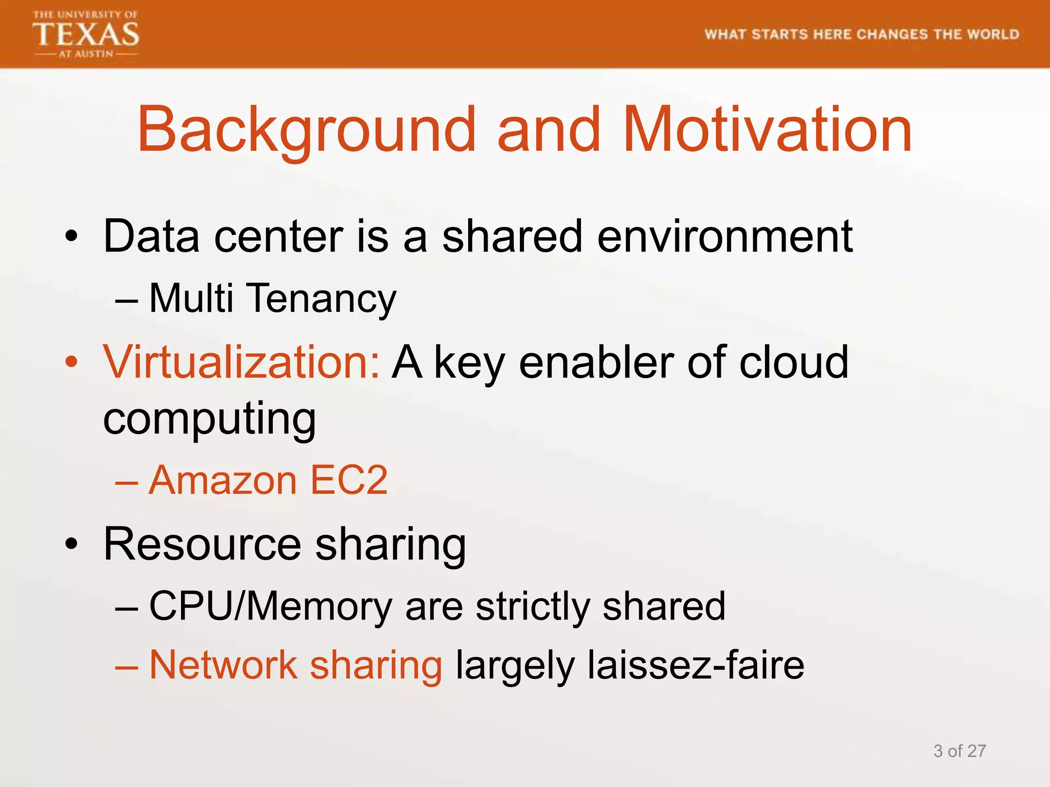 TCP Issues in DataCenter Networks | PPT