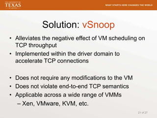 TCP Issues in DataCenter Networks | PPT