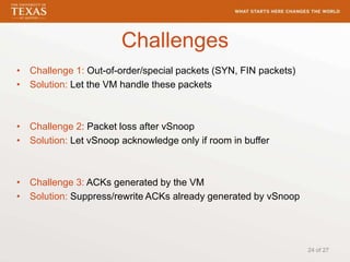 TCP Issues in DataCenter Networks | PPT