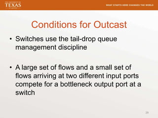 TCP Issues in DataCenter Networks | PPT