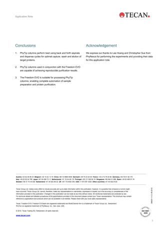 Automated Protein Purificaton on Tecan Systems | PDF