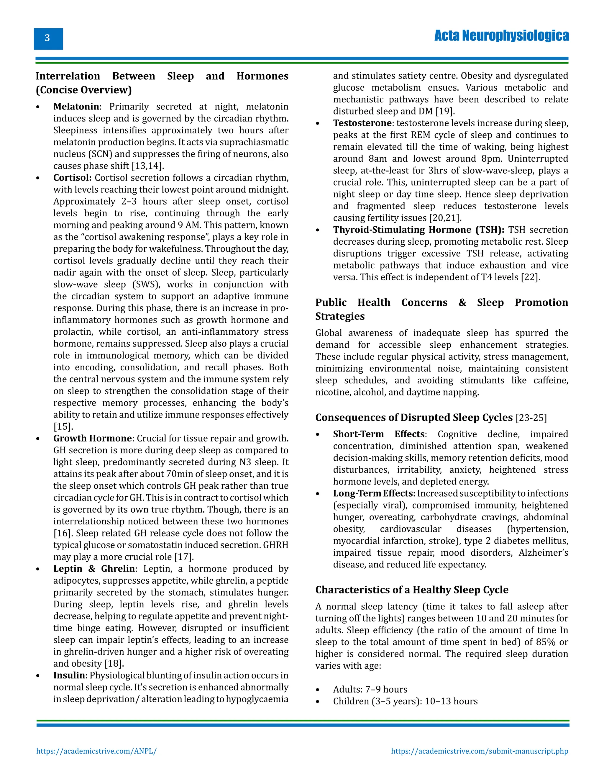 Sleep Health and Sleep Hygiene – Revisited | PDF