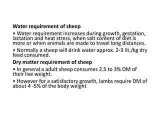 Nutritioal requirements of sheep and goat.pptx