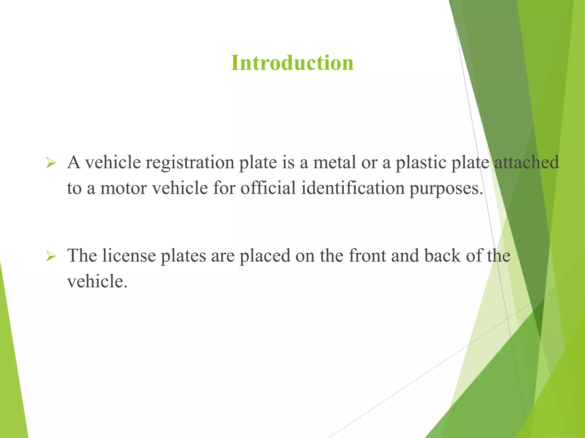 Automatic Number Plate Recognition Ppt 7481