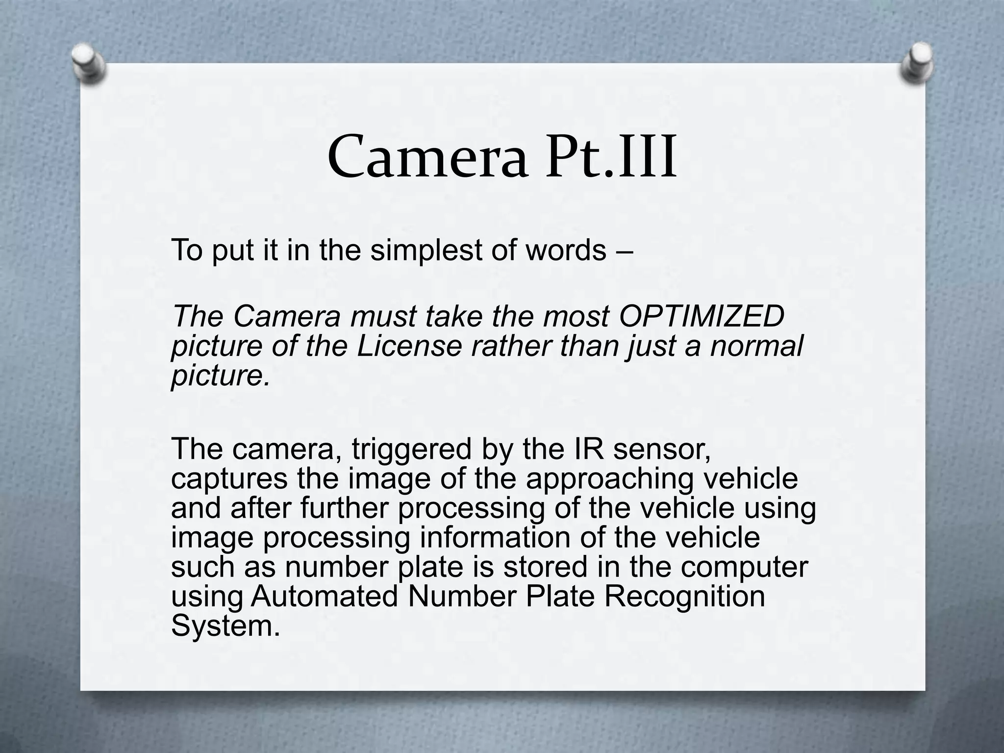 Automatic Number Plate Recognition (ANPR) | PPTX | Cameras and Camcorders | Consumer Electronics