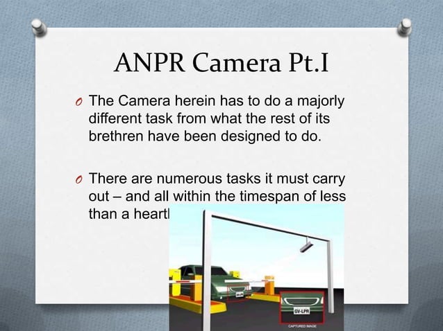 Automatic Number Plate Recognition (ANPR) | PPTX | Cameras and Camcorders | Consumer Electronics