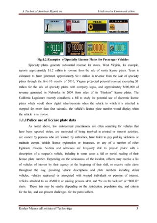 Automatic Number Plate Recognition | DOCX