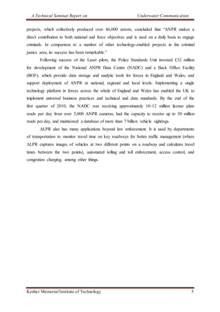 Automatic Number Plate Recognition | DOCX