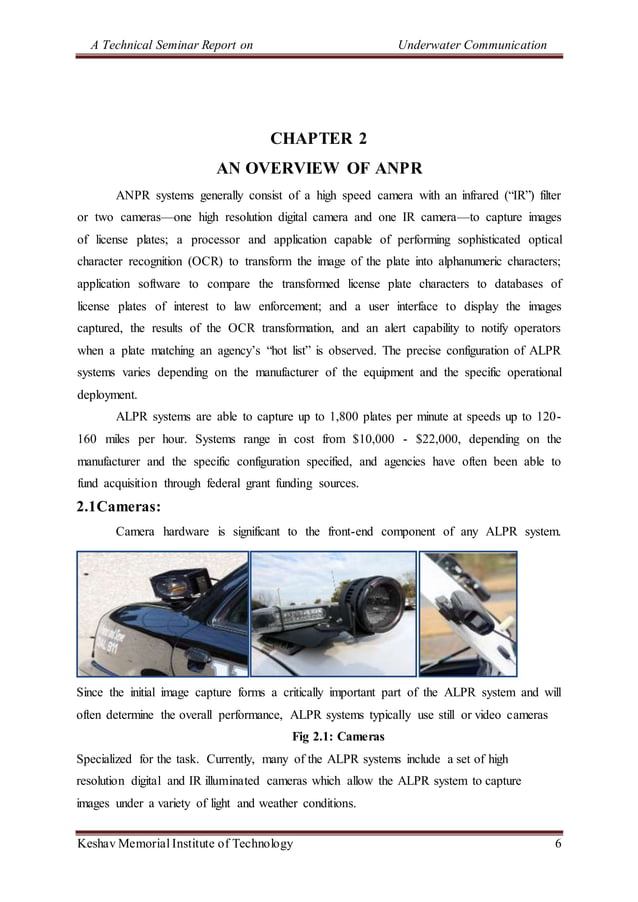 Automatic Number Plate Recognition | DOCX