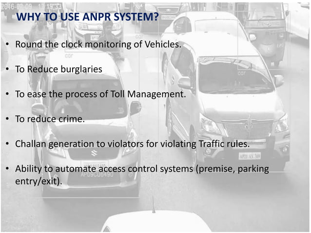 Automated Number Plate Recognition | PPTX | Cameras and Camcorders | Consumer Electronics