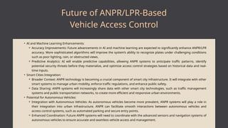 ANPR Based Vehicle Access Control Systems | PPTX