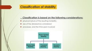 An presentation on power system stability | PDF
