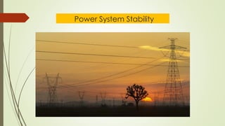 An presentation on power system stability | PPT