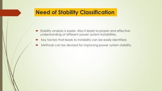 An presentation on power system stability | PPT